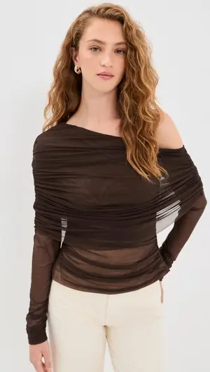 Line & Dot Marceline Asymmetrical Top