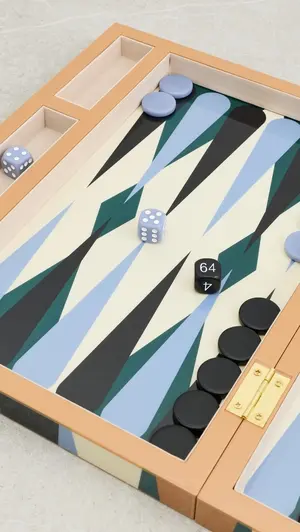 PRINTWORKS Lacquered Backgammon Set Multi