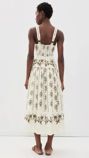 Moon River Drop-waist Midi Dress