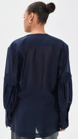 THE LATEST Erin Muslin Blouse