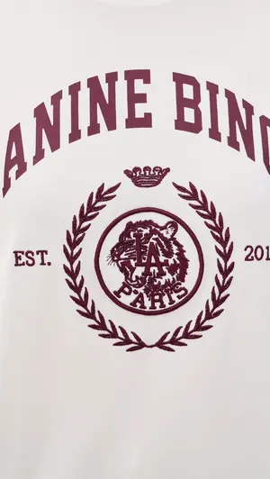 ANINE BING Jaylin Collegiate Tee