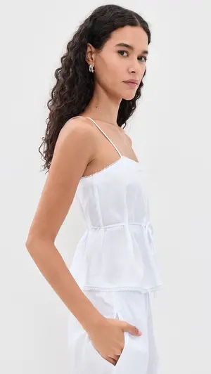 LESET Yoko Lace Tank Top