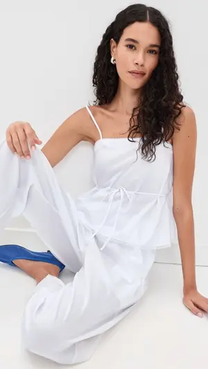 LESET Yoko Lace Tank Top