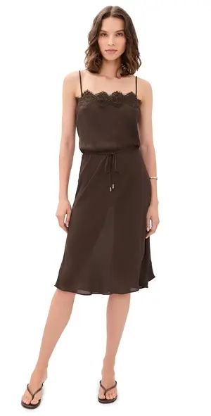 AFRM Tabitha Midi Dress - Espresso