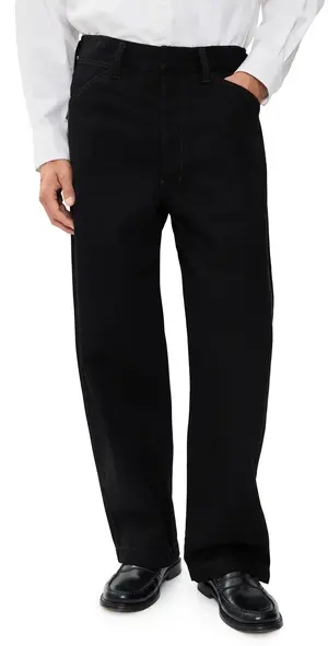 LEMAIRE Maxi Workwear Pants - Black