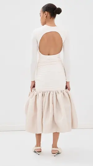 BY EFRAIN MOGOLLON Cana Rosa Midi Dress