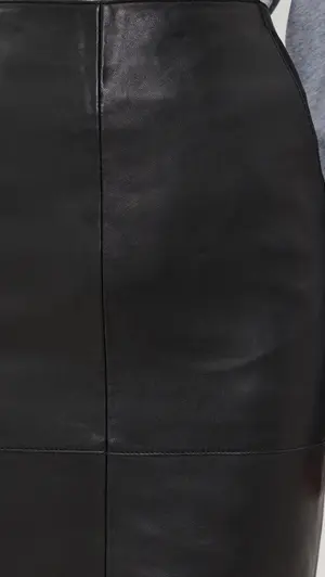 A.emery Wright Leather Skirt