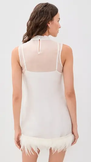 Staud Albee Silk Mini Dress