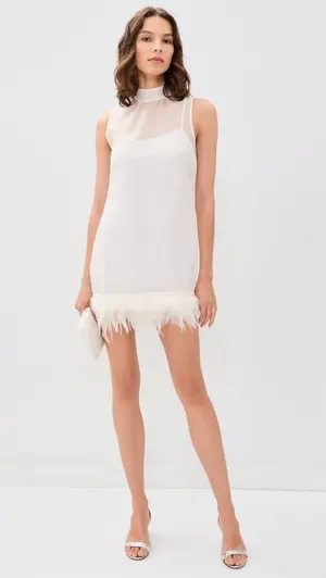 Staud Albee Silk Mini Dress