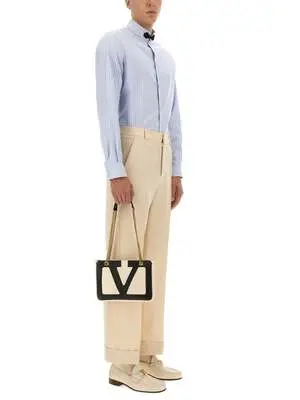 Valentino Garavani Cotton Oxford Shirt With Toggle