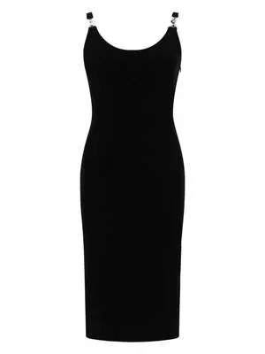 Versace Sleeveless Midi Dress - Black