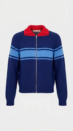 Marni Stripe Cardigan - Ocean