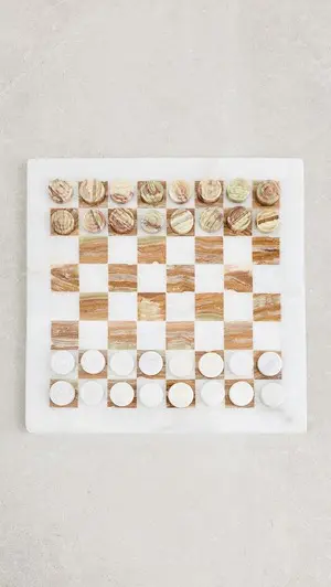 Jia Jia Onyx Checkers Set