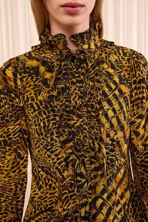 Ulla Johnson Catroux Long Sleeve Silk Blouse