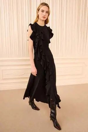 Ulla Johnson Ameline Sleeveless Silk Dress - Noir
