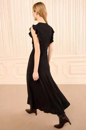 Ulla Johnson Ameline Sleeveless Silk Dress - Noir