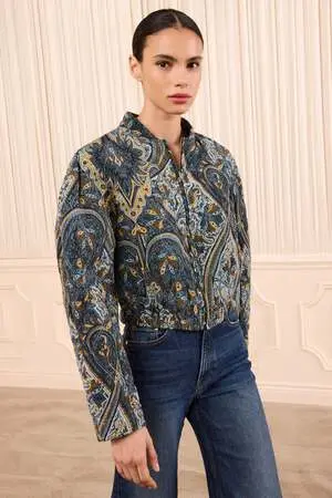 Ulla Johnson Yara Silk Jacket - Prussian