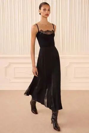 Ulla Johnson Elia Midi Skirt - Noir
