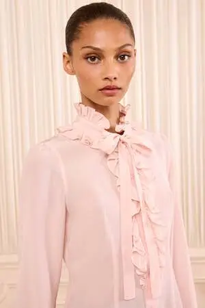 Ulla Johnson Catroux Long Sleeve Silk Blouse
