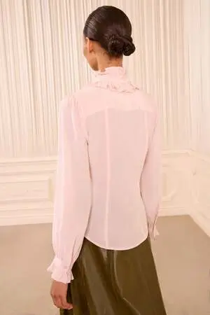 Ulla Johnson Catroux Long Sleeve Silk Blouse
