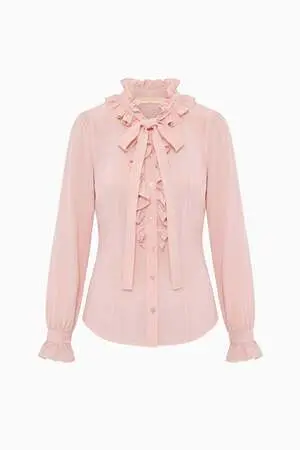 Ulla Johnson Catroux Long Sleeve Silk Blouse