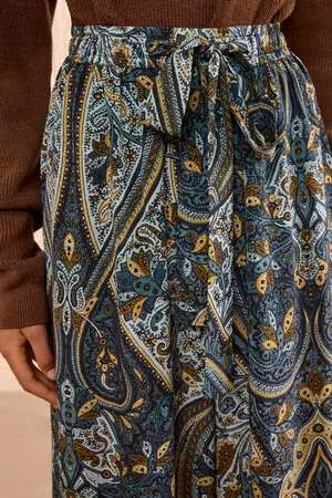 Ulla Johnson Sawyer Wide-leg Silk Printed Trousers