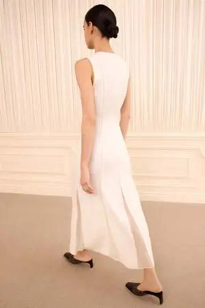 Ulla Johnson Laure Sleeveless Midi Dress - Pearled Ivory