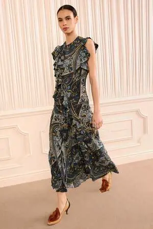 Ulla Johnson Ameline Sleeveless Silk Dress