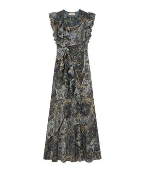 Ulla Johnson Ameline Sleeveless Silk Dress - Prussian