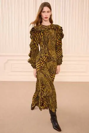 Ulla Johnson Dara Long Sleeve Silk Dress - Wren
