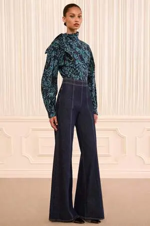 Ulla Johnson The Bianca Wide Leg Seamed Jean