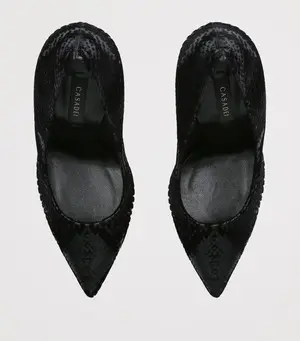 Casadei Snake-effect Blade Kitana Heels 120