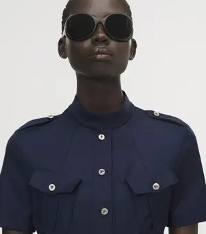 Alexander McQueen Round Kate Sunglasses