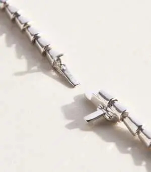 Shay White And Diamond Serpentine Necklace