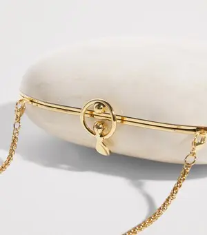 Jeffrey Levinson Oval Elina Clutch Bag
