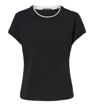 Veronica Beard Devin Cotton-blend T-shirt - Black