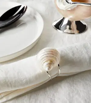 TAVARES 1922 Shell Set Of 2 Sterling Napkin Rings