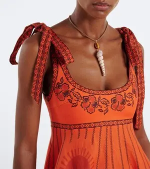 ALEMAIS Boathouse Printed Linen Midi Dress