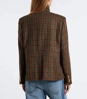 BLAZÉ MILANO Amandira Shelley Checked Virgin Wool Blazer
