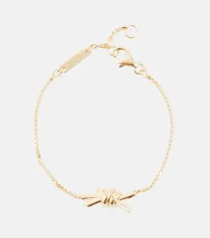 Bottega Veneta Knot -plated Sterling Silver Bracelet - Gold