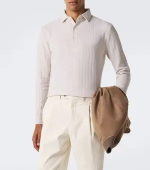 LARDINI Cashmere Polo Sweater
