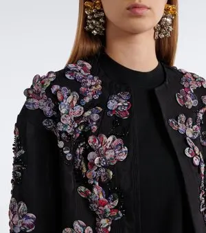 Dries Van Noten Embellished Cropped Jacket