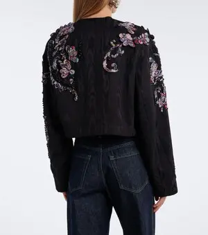 Dries Van Noten Embellished Cropped Jacket