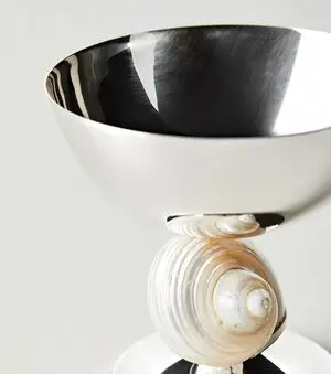 TAVARES 1922 Sterling And Shell Ice Cream Bowl