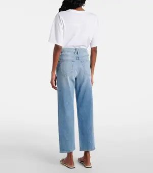SLVRLAKE London Cropped High-rise Straight Jeans