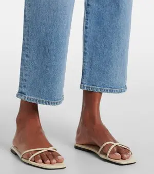 SLVRLAKE London Cropped High-rise Straight Jeans