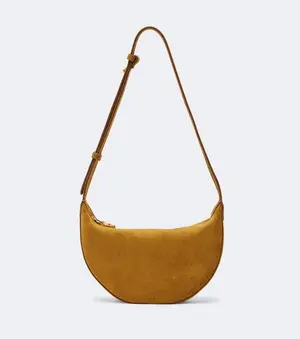 JOSEPH Bean Suede Shoulder Bag - Brown