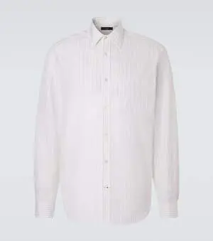 Dunhill Striped Cotton Shirt - White