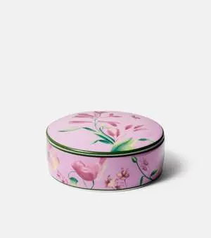 GINORI 1735 Florenza Floral Porcelain Container - Pink