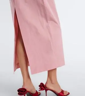Magda Butrym Cotton And Silk Corset Dress